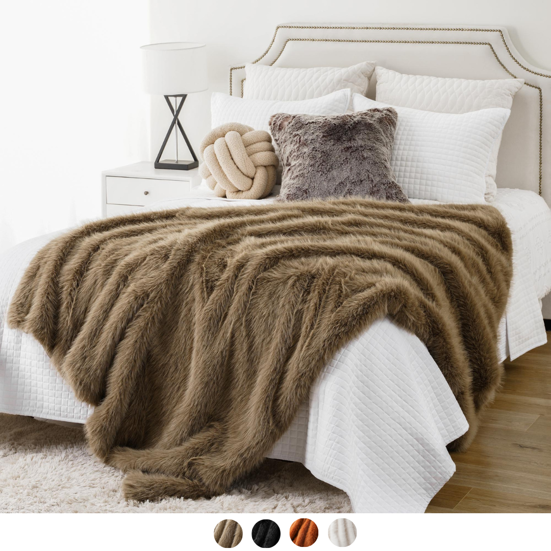 Faux Fur Blanket – BATTILO HOME