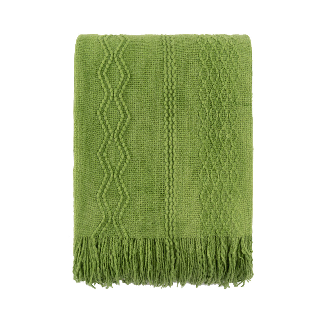 Entwining Fringe Throw | BATTILO HOME