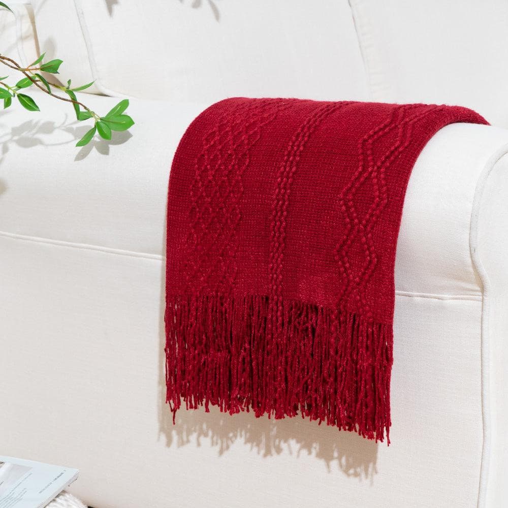 Entwining Fringe Throw | BATTILO HOME